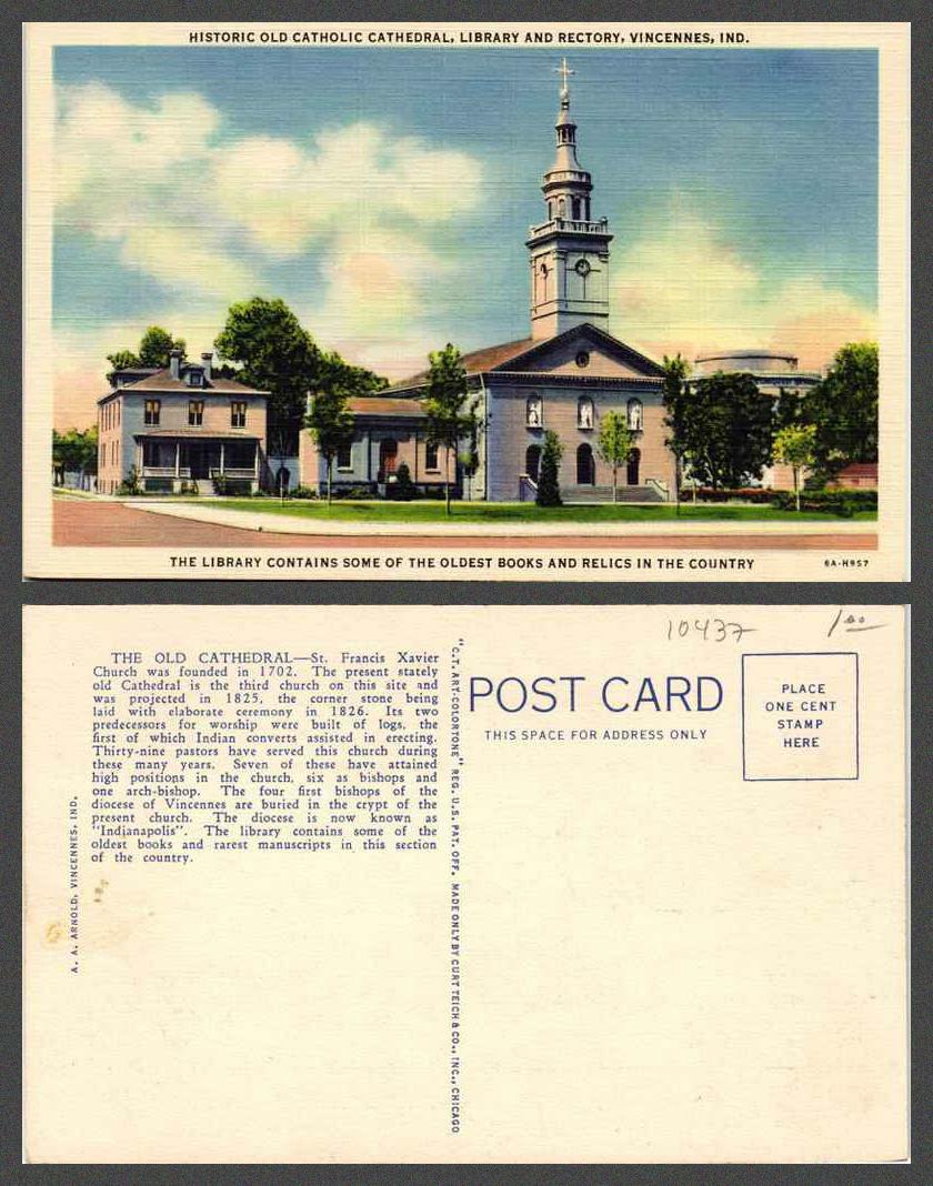 INDIANA Vincennes VINTAGE POSTCARD | eBay