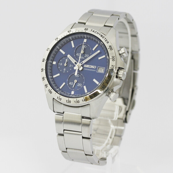 SEIKO SPIRIT SBTR023 Analog Quartz Chronograph Blue Silver | eBay