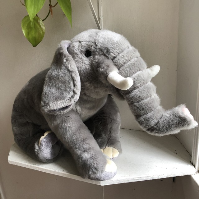 FAO Schwarz 2013 12" Elephant All Plush With Tags Realistic Geoffrey ...