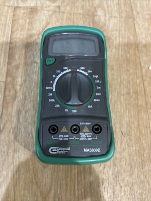 Commercial Electric Digital Multimeter 600VAC Model MAS830B No Wire | eBay