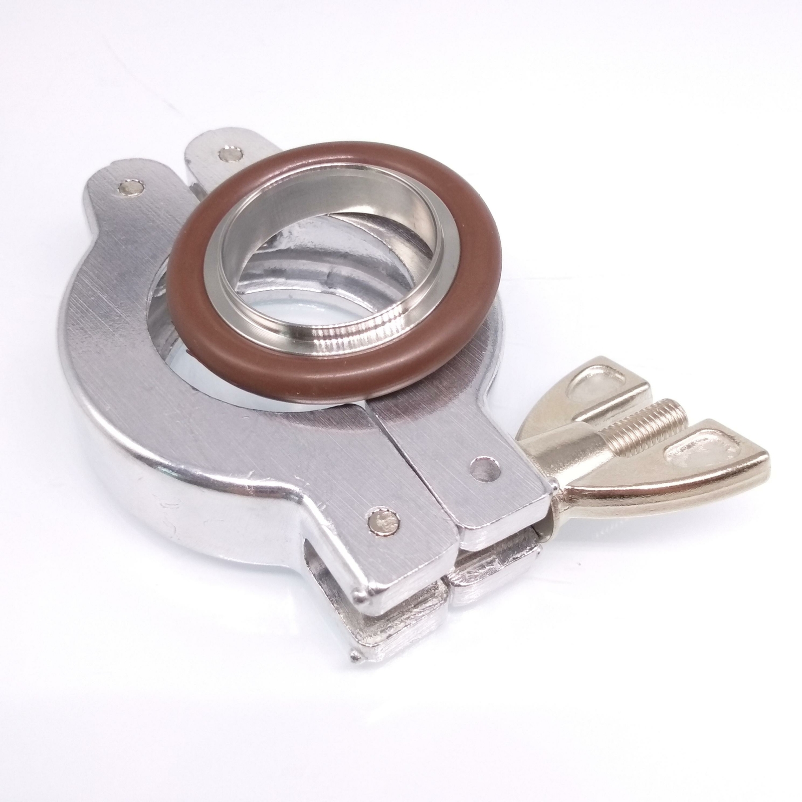 US Stock 1 set KF25 Aluminium vacuum clamp ring + SS304 centering ring ...