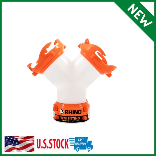 RV Wye Adapter Sewer Clear Swivel Y Hose Camper Waste Traveler Tank ...
