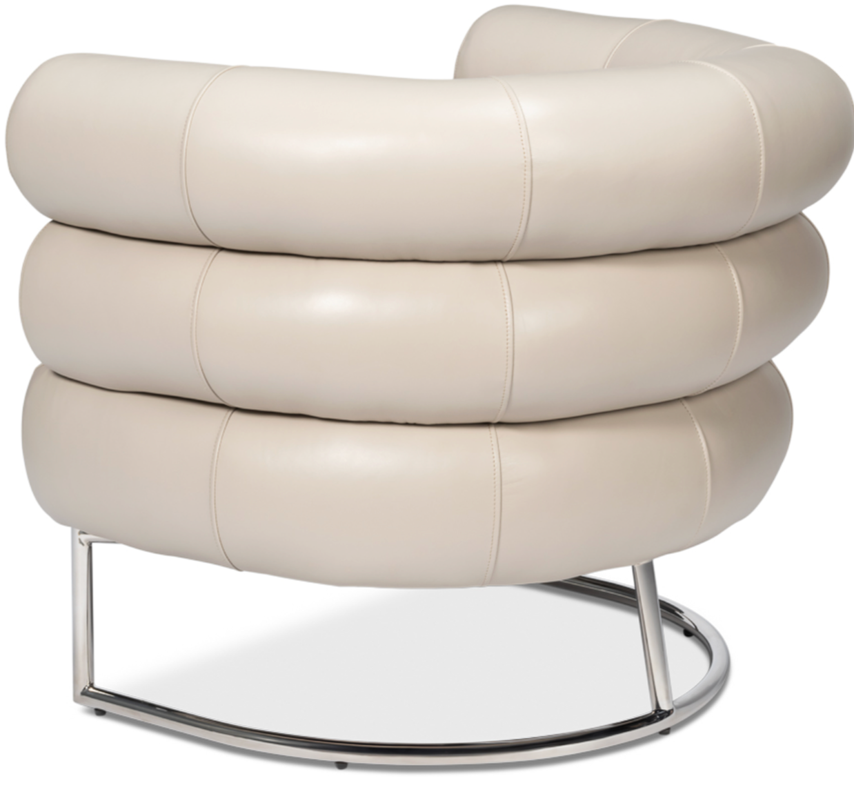 NEW Designer Mid Century Modern 100% Leather Eileen Gray Bibendum Chair ...