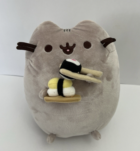 Gund Pusheen Snackable Sushi Cat Kitty Gray Plush 9.5" Soft Toy 6049724 ...