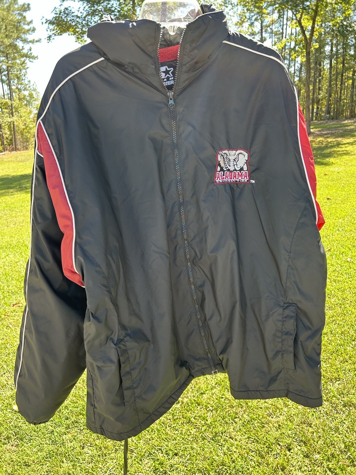 vintage alabama starter jacket Large Puffer Fleece Lined | eBay