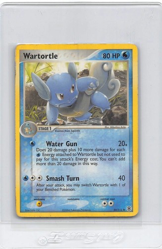 WARTORTLE 50/112 - NON-Holo - Fire Red & Leaf Green - 2004 Pokémon Card ...