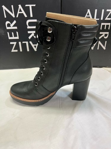 Naturalizer Women's Callie Mid Shaft Calf Women's Boot Black Leather ...