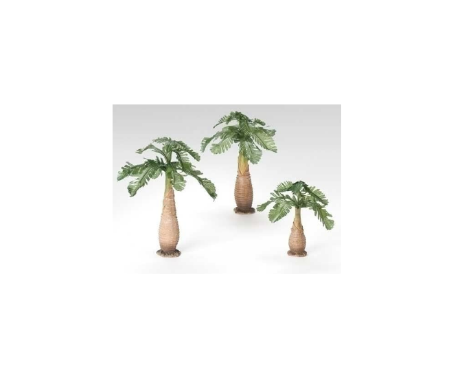Palm Trees Italian Nativity Village Accessory Figurines 3 Piece Set NEW ...