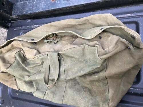 USGI OD Green Equipment & Gear Bags Zipper & Metal Snaps and Carry ...