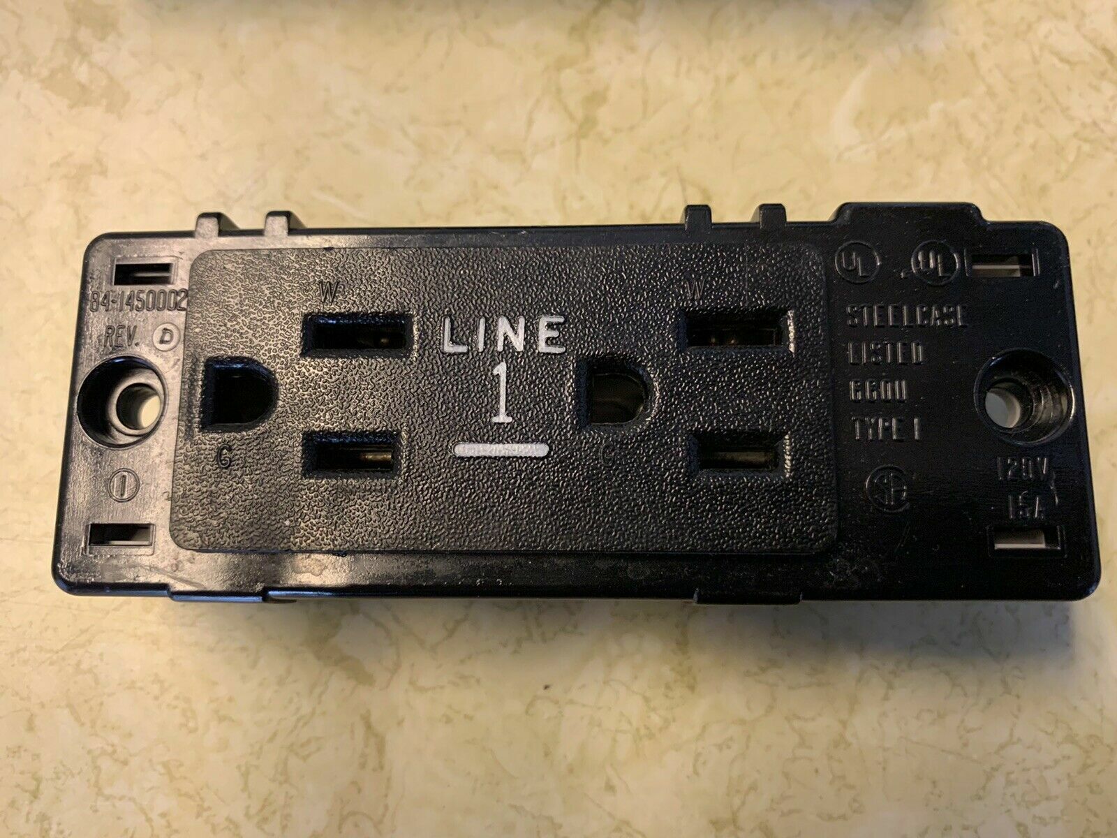 Steelcase Duplex Receptacle (9000, Avenir, kick, ap40) - Lines 1-4 ...