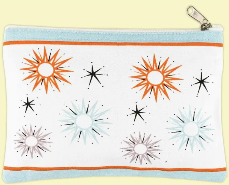 ReTrO VTG Style Starburst Star AtOmIc Space Age Coin Cosmetic Pouch | eBay