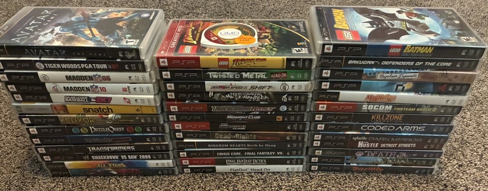 HUGE PSP Game Lot (39) Greatest Hits + Black labels, Tested&Working ...