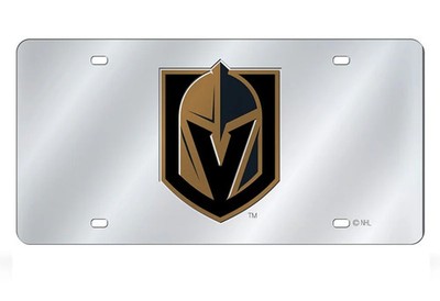Las Vegas Golden Knights Logo Silver Laser License Plate | eBay