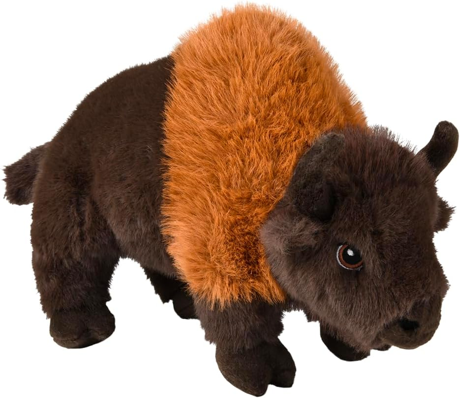 Bison Stuffed Animal - 12 Inch Plush Toy - Soft and Cuddly Stuffed ...