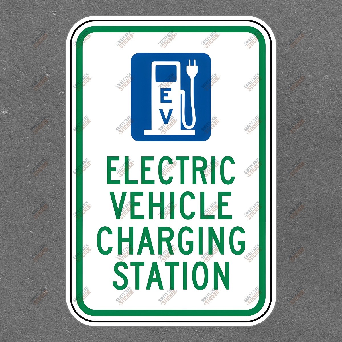 Electric Vehicle Charging Station Safety Sign OSHA Compliant Warning ...