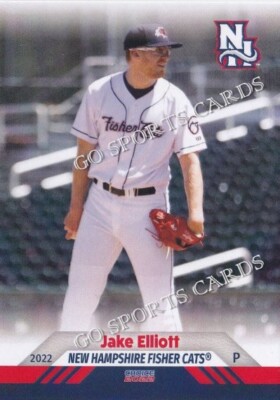 2022 New Hampshire Fisher Cats Jake Elliot RC Rookie Blue Jays | eBay
