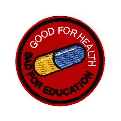 Akira Pill Patch Good for Health Bad for Education – Embroidered Iron ...