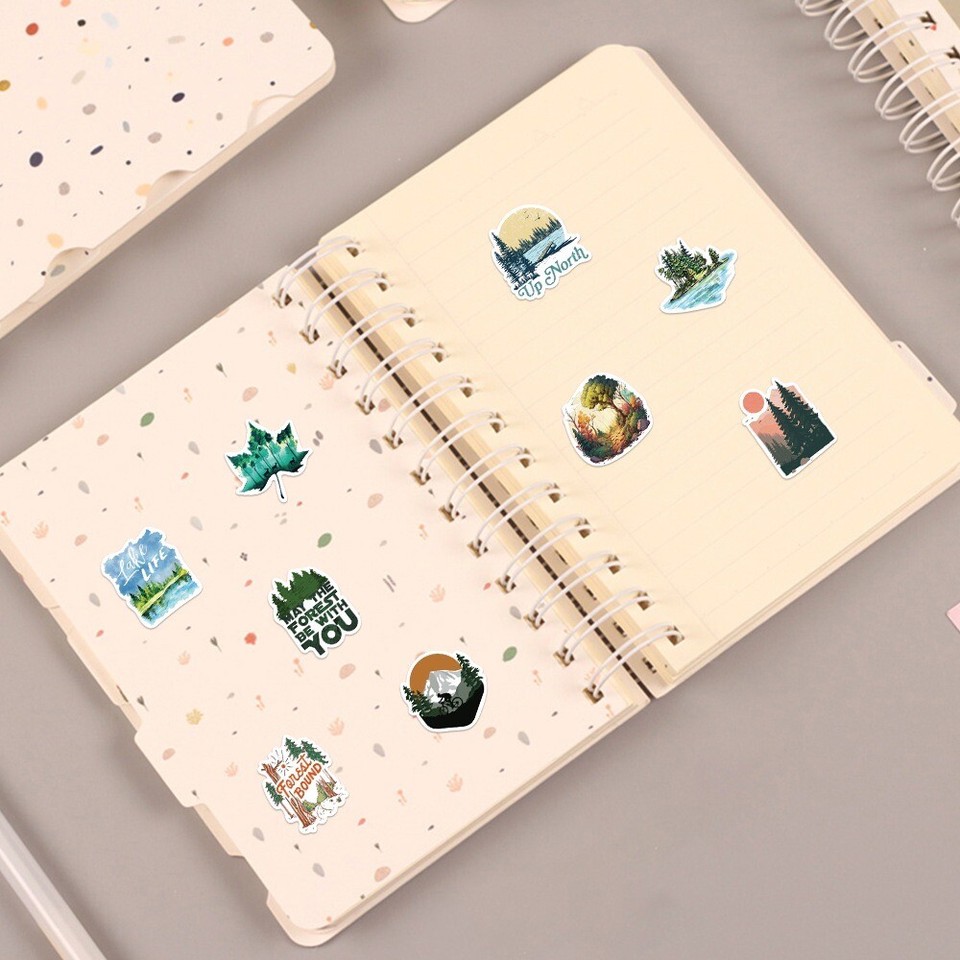 10 Random Forest Nature Stickers Tree Decals Laptop Yeti Car Hydro Free ...