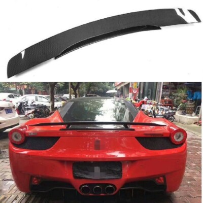 For Ferrari 458 Carbon Fiber Car Rear Spoiler Wings | eBay