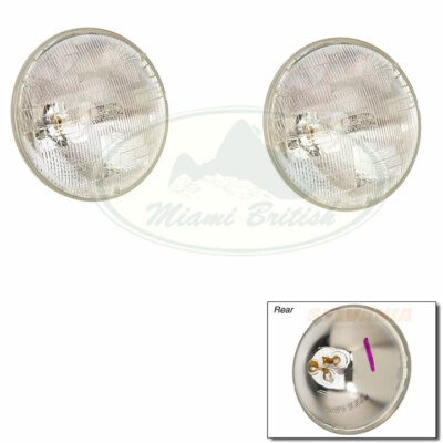 LAND ROVER FRONT HEAD LAMP LIGHT SEALED BEAM 7" x2 RR CLASIC DEF 90 ...