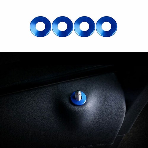 >For Benz C-Class 2015-2021 Blue Aluminum Inner Door Lock Down Bolt ...