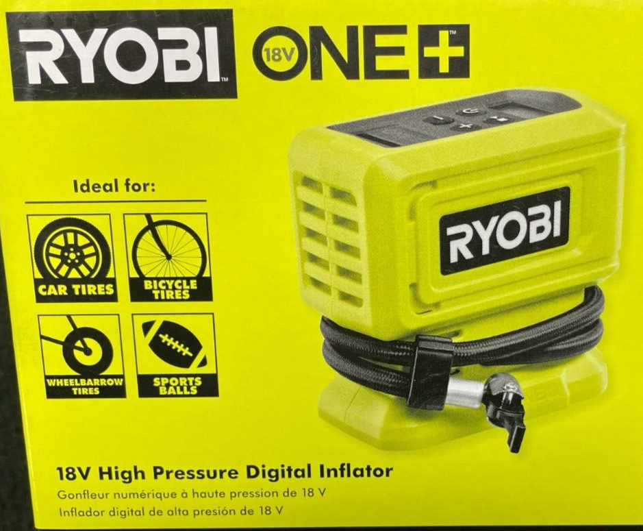 Ryobi Tools 18V ONE+ High Pressure Digital Inflator PCL001B TOOL ONLY ...