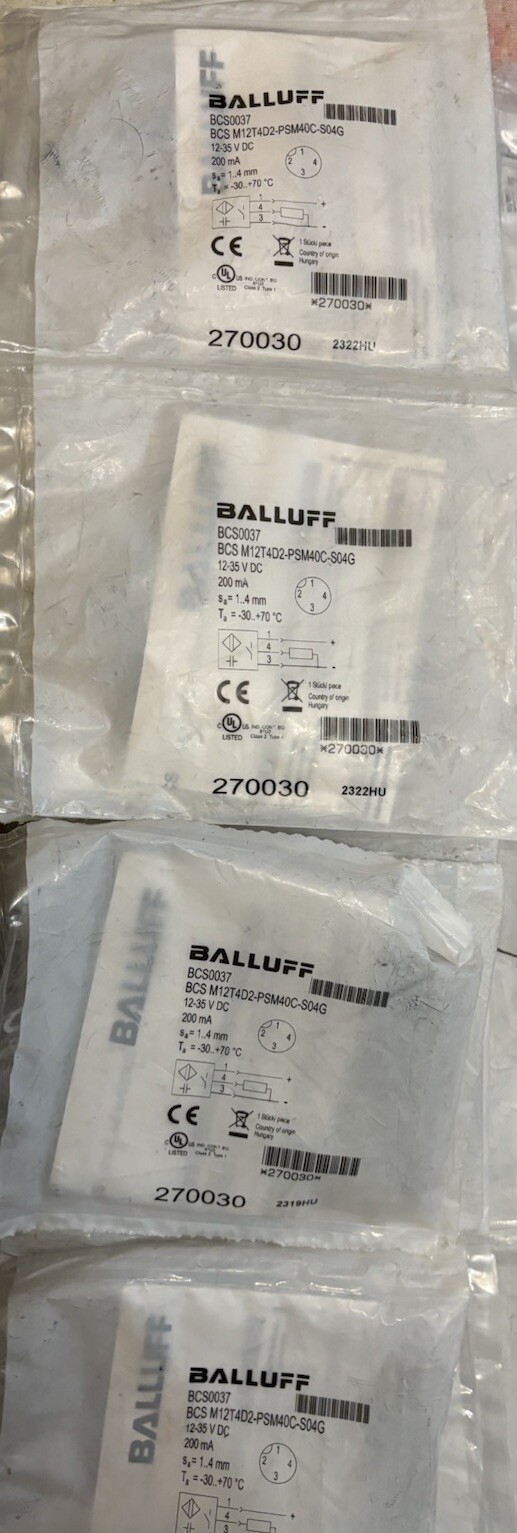 Inductive Proximity Sensor Switch For Balluff BCS0037 BCS M12T4D2 ...