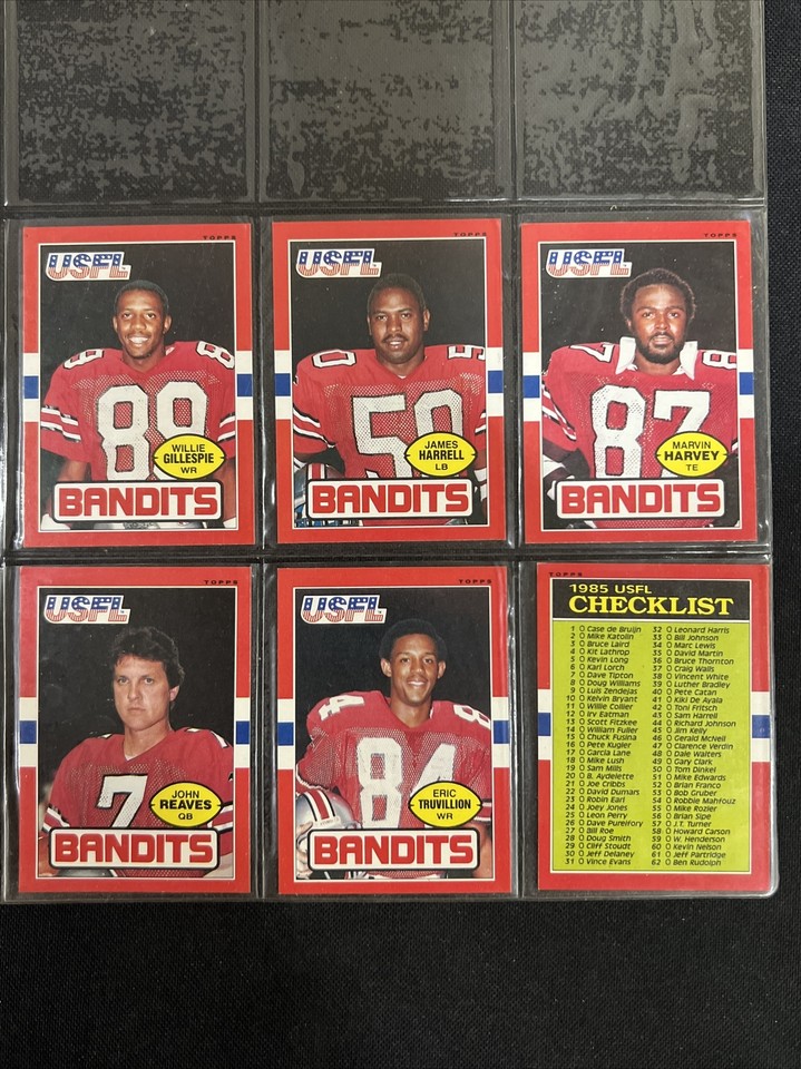 1985 Topps USFL Football Complete Set 132 Cards Mint Mint Beautiful *1 ...