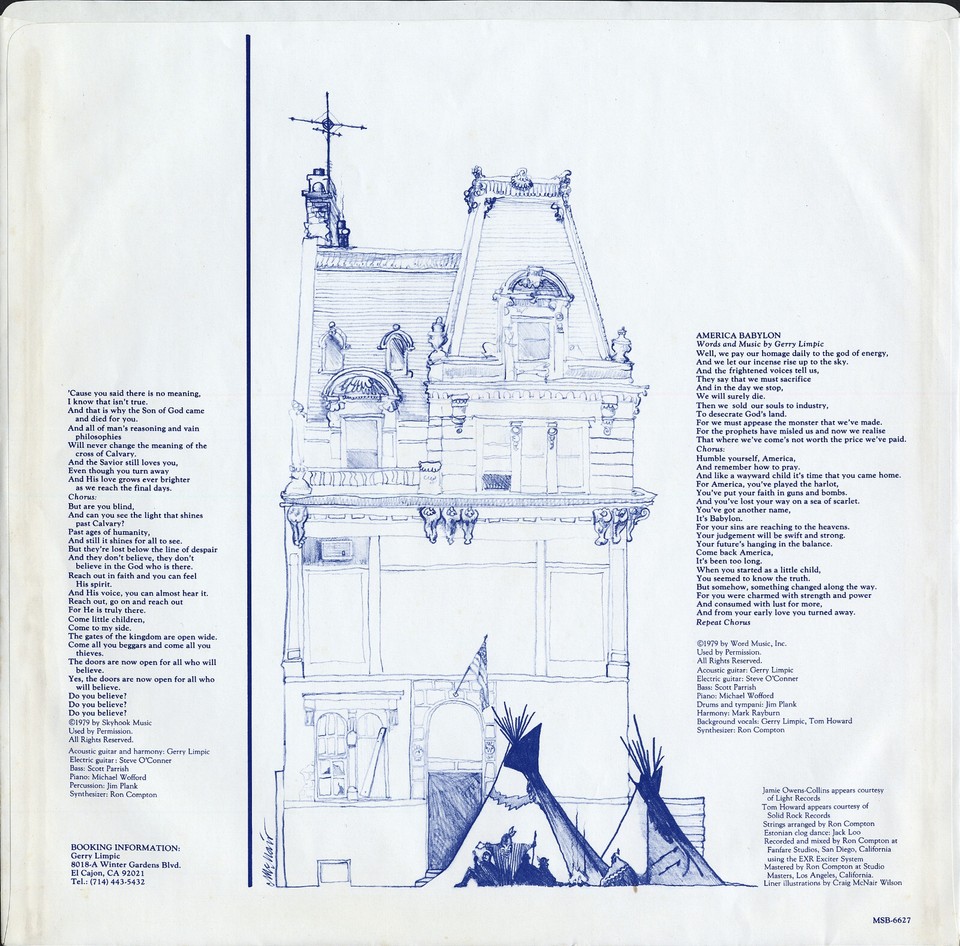 Gerry Limpic—Gentle Touch 1979 Jesus Music CCM Vinyl LP Tom Howard Mark ...