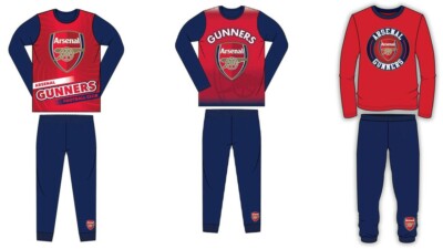 Boys Children's Girls Arsenal Football Club Pyjamas Nightwear Gunners ...