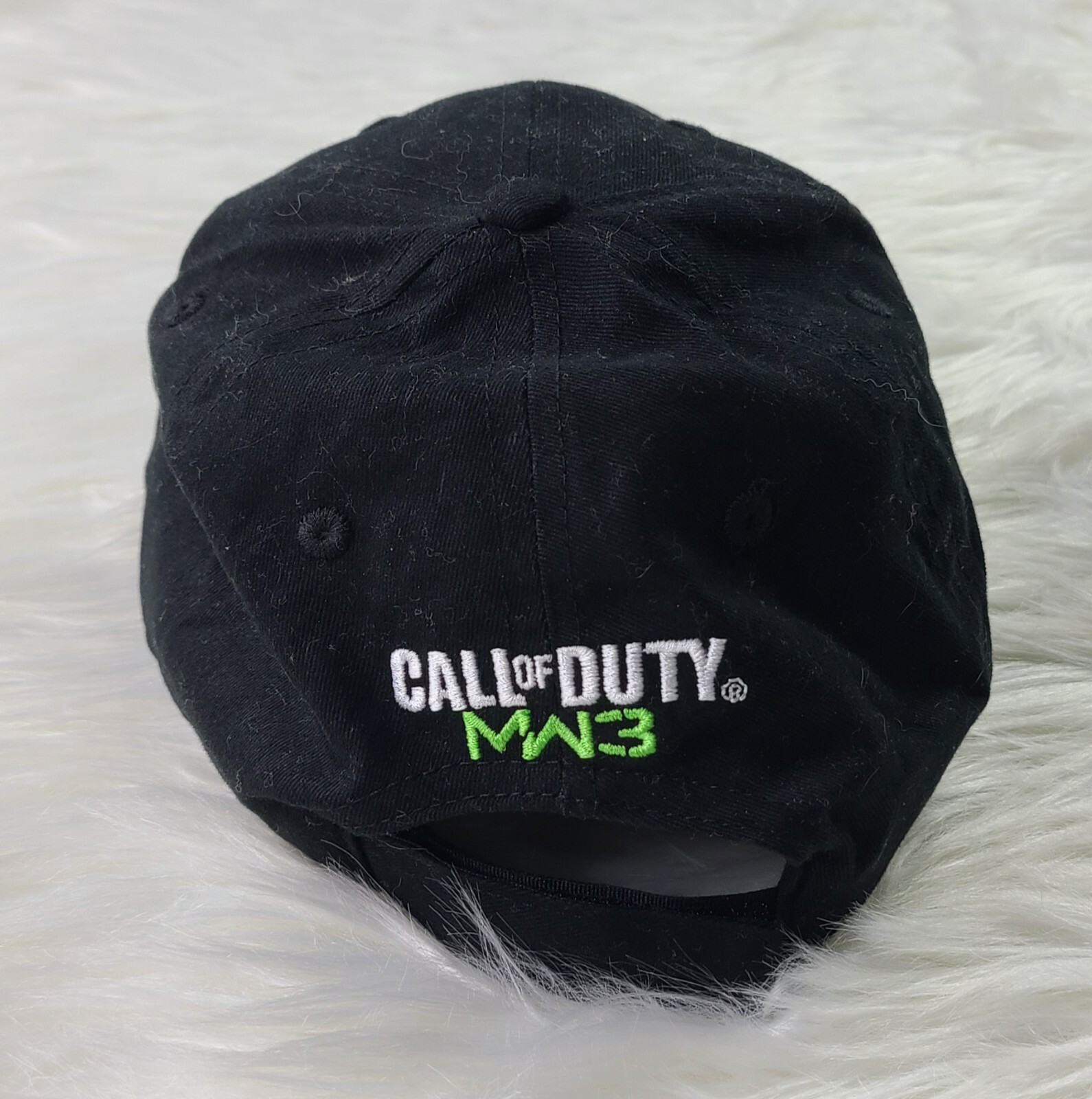 Call of Duty MW3 Elite Hat Black Strapback Cap Skull … - Gem