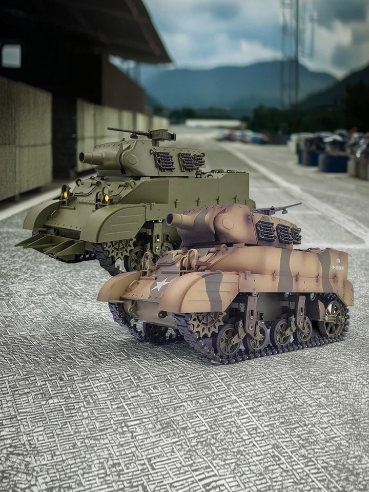 1/16 CoolBank RC Tank M8 HMC Scott RTR Battle Tank 360°Turret Smoke ...