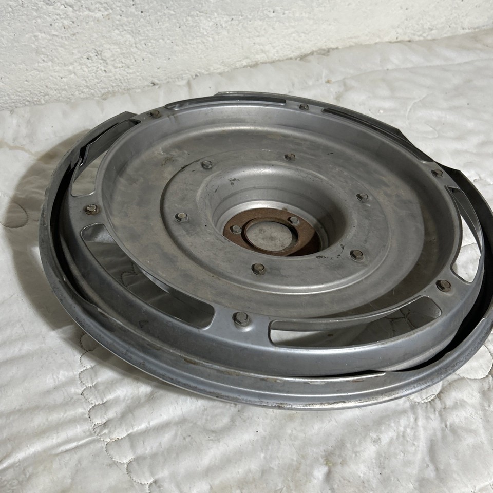 1963 Chevy Corvette Vette 15” Chrome Spinner Flipper Wheel Cover Hub ...