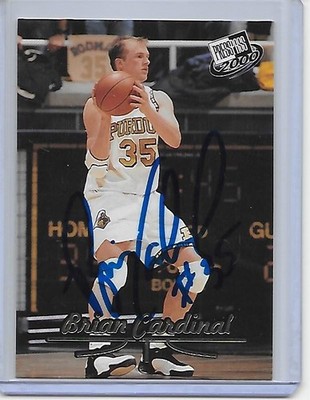 Basketball Card IP auto NBA BRIAN CARDINAL Purdue Boilermakers 00 Press ...