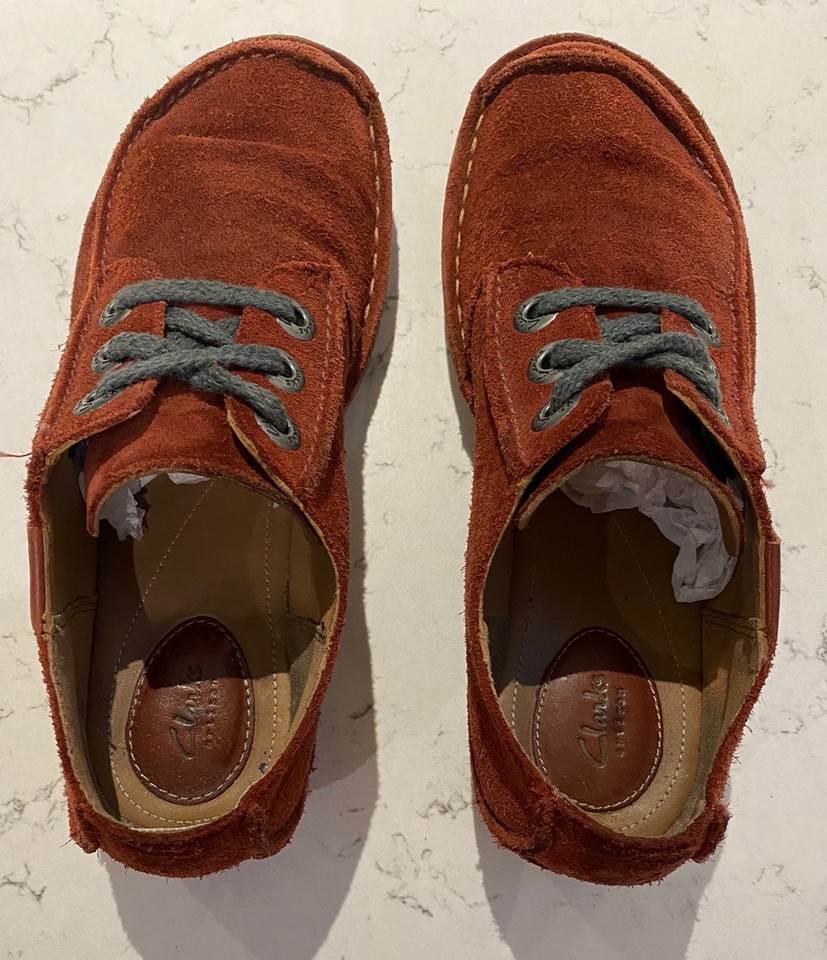 Clarks Unstructured Rust Suede/ Contrasting Laces Funny Dream Shoes UK ...