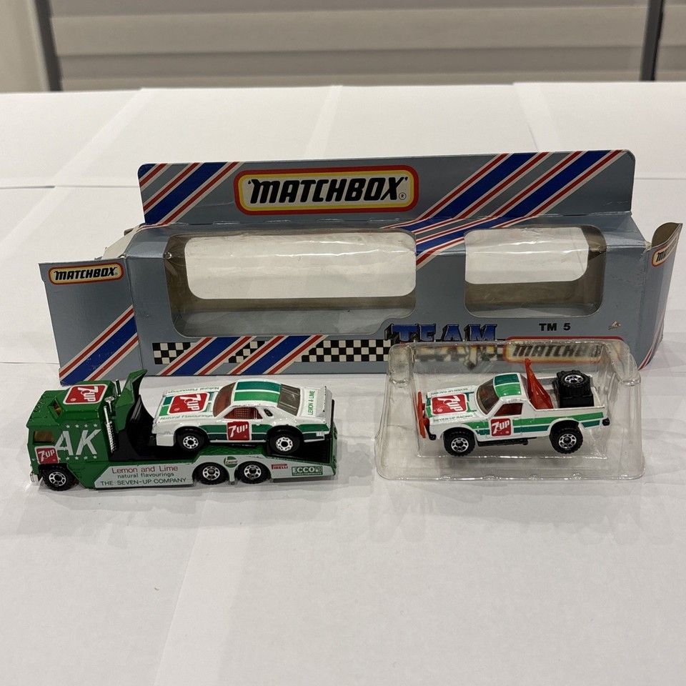 Matchbox Team Convoy 7-up Kenworth Ruff Trek Chevy TC-8 Rare Racing ...