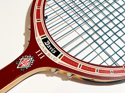 Vintage Davis Classic III Wood Tennis Racket , TAD Davis, Leather wrap ...