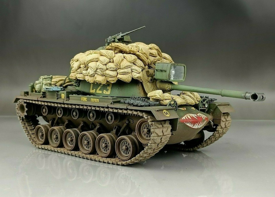 1/35 Built Tamiya 35120 U.S M48A3 Patton Tank w/Resin Sandbag Armor ...