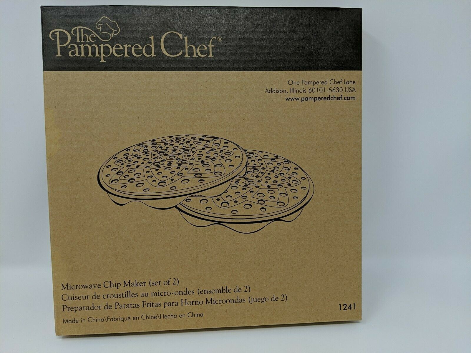 Pampered Chef Microwave Chip Maker Set #1241(Set of 2) - New In ...