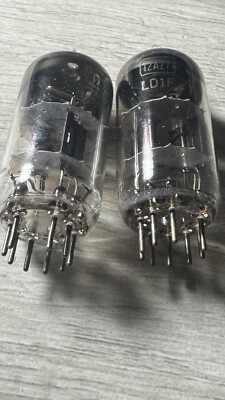 Matched Pair Lansdale 12AZ7 Angled D Getter Vacuum Audio Tubes | eBay
