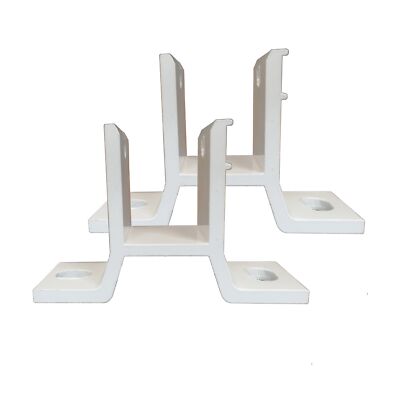 ALEKO Wall Mounting Brackets for Retractable Awnings, Lot of 2 White ...