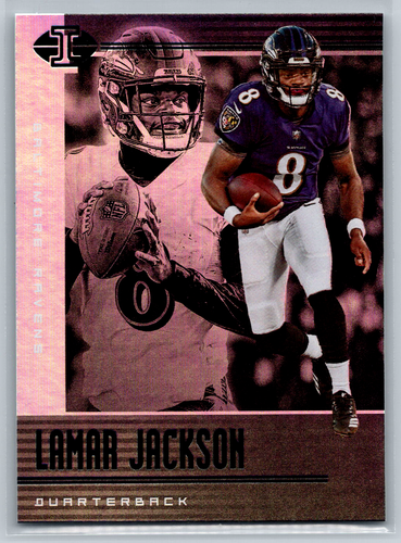 Lamar Jackson 2019 Panini Illusions Base Set Card #60 Baltimore Ravens ...