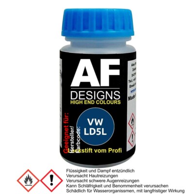 Lackstift für VW / Volkswagen Blue Silk Metallic LD5L schnelltrocknend ...
