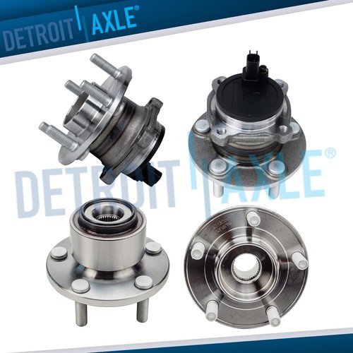 4pc Front + Rear Wheel Bearing and Hub Assembly for 2005-2011 Volvo S40 ...