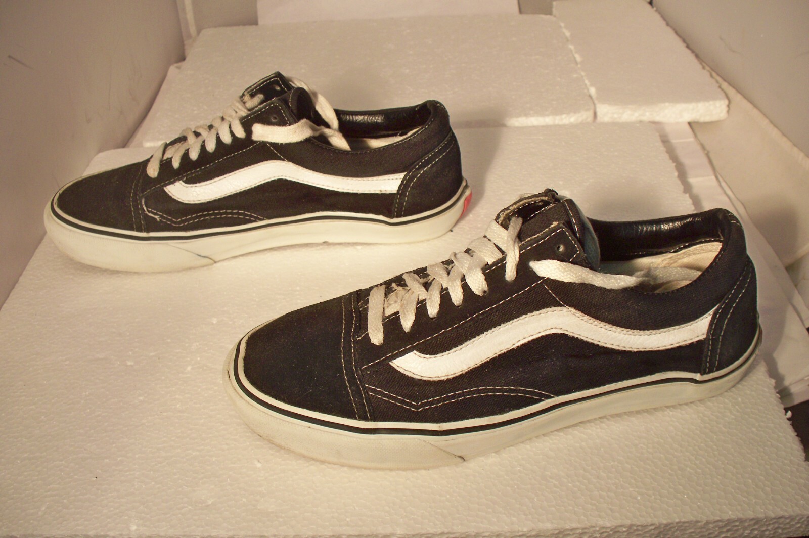 Vans Old School Low Skate Shoes Black & White Men Siz… - Gem