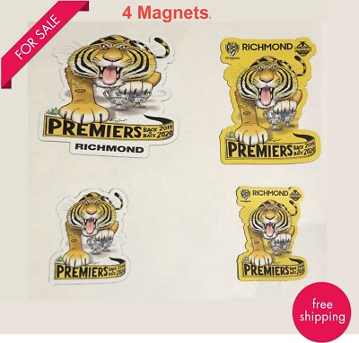 Richmond Premiers Back 2 Back 2019-2020 Bundle 4 X Magnets - Reduced ...
