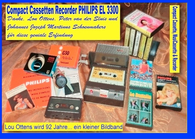 Compact Cassetten Recorder Philips EL 3300 - Danke, Lou Ottens ...