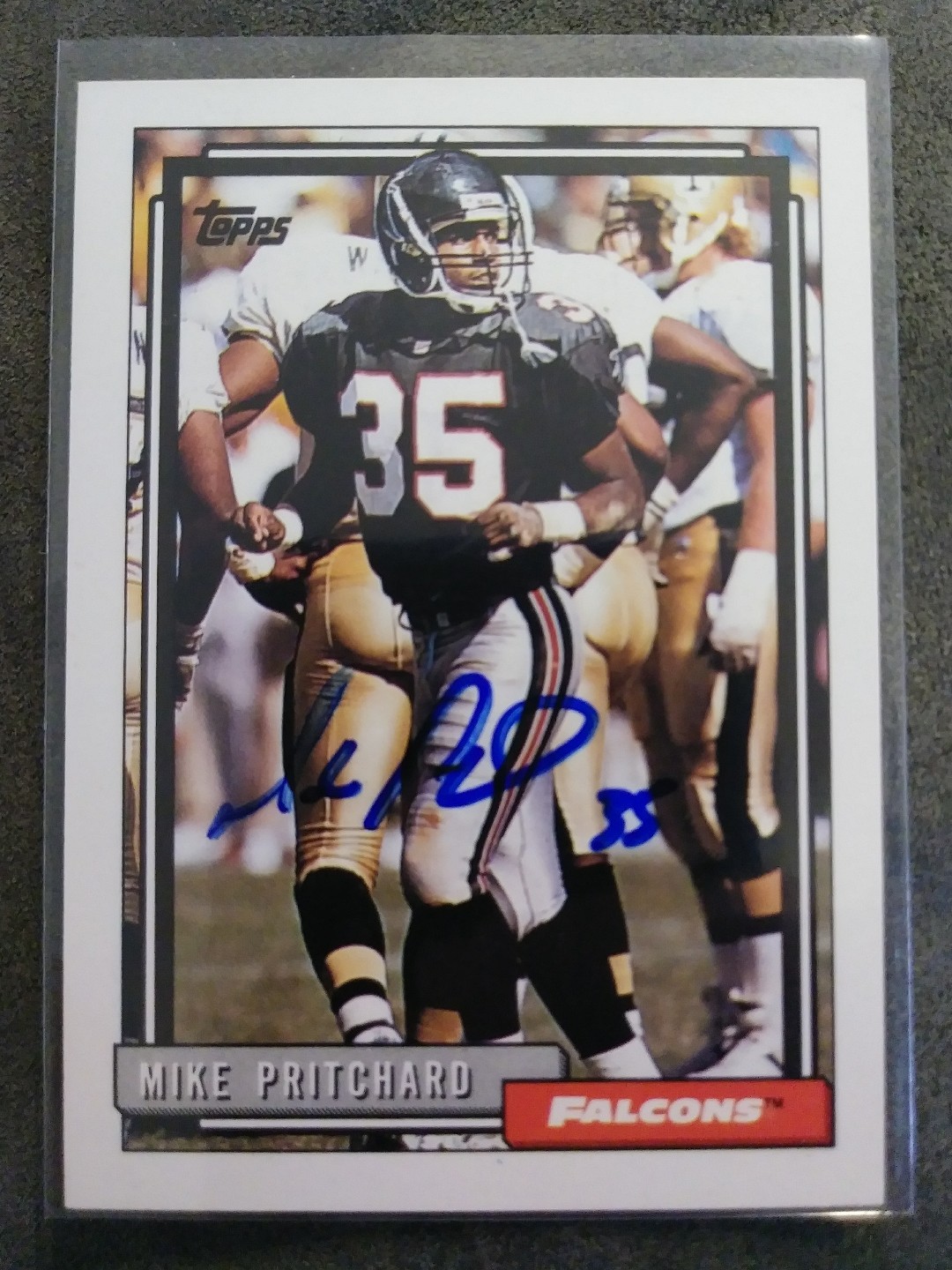 Mike Pritchard signed Falcons card auto | eBay