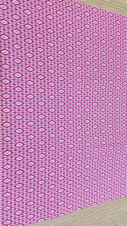 Pink Floral diamond pattern fabric 38” W X 37” H *Free Shipping* | eBay