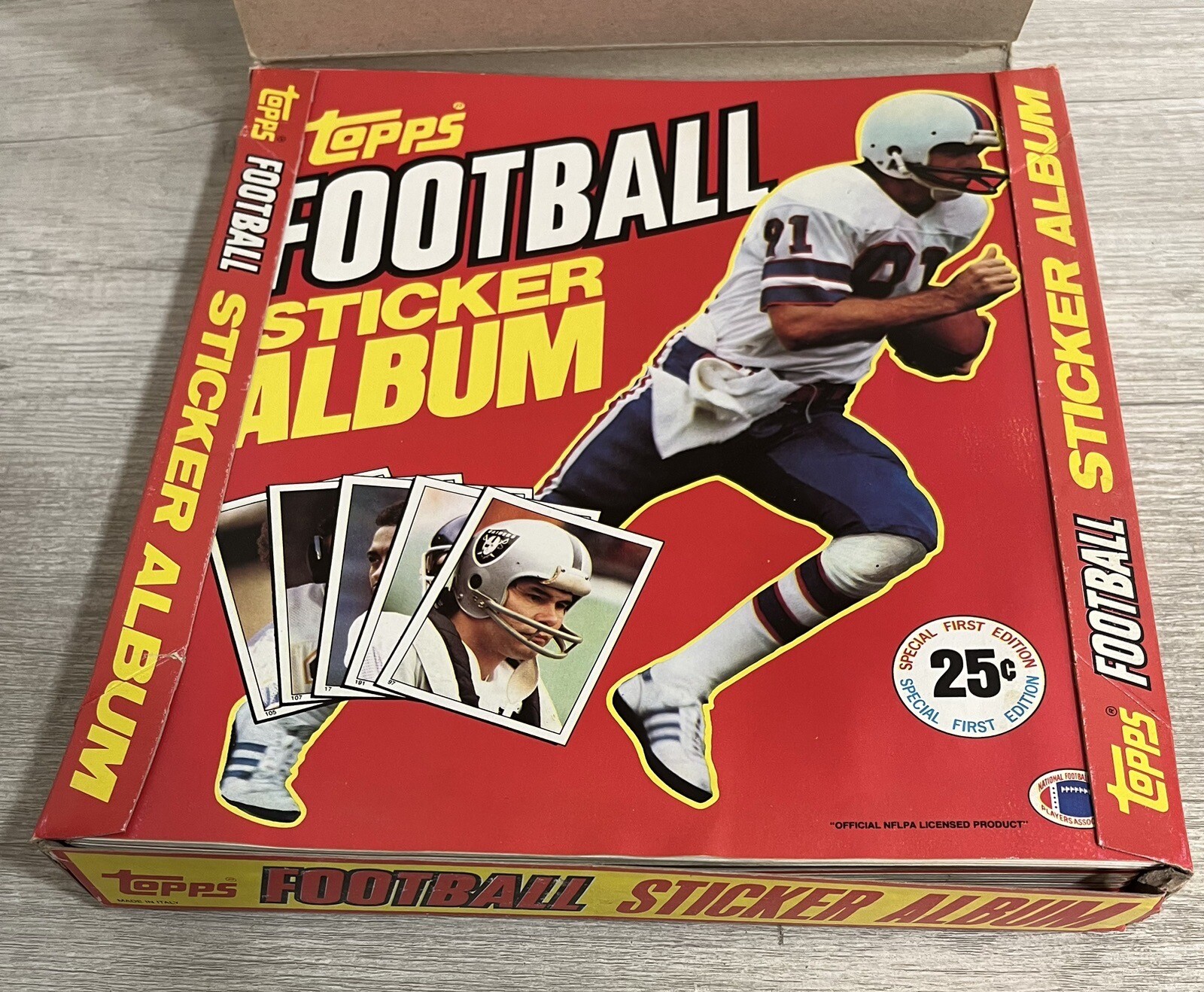 Full Box Of 12 - 1981 Topps Football Sticker Album Books - No Stickers ...